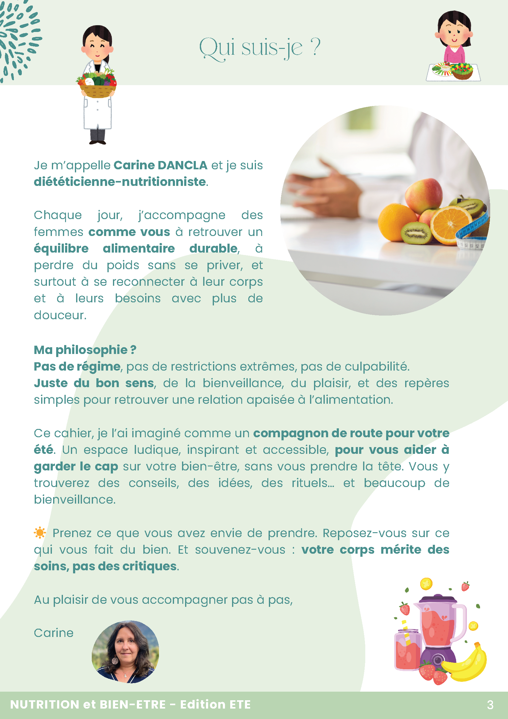 Cahier de vacances - Nutrition et bien-être - Edition été
